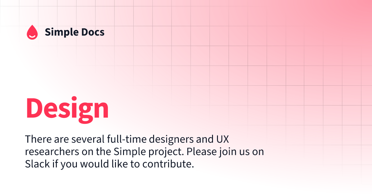 Design | Simple Docs
